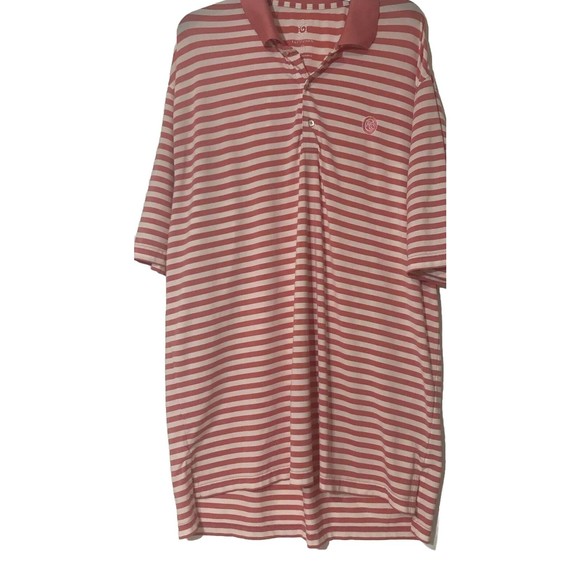 Tour | Shirts | Turtleson Shirt Mens Extra Large Pink Golf Polo Stripe ...